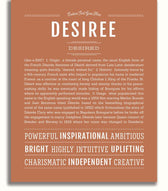 Desiree | Name Art Print – Name Stories