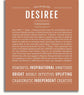 Desiree | Name Art Print – Name Stories