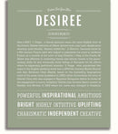 Desiree | Name Art Print – Name Stories