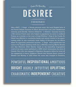 Desiree | Name Art Print – Name Stories