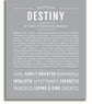 Destiny | Name Art Print – Name Stories