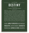 Destiny | Name Art Print – Name Stories
