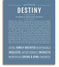 Destiny | Name Art Print – Name Stories