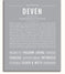 Deven | Name Art Print – Name Stories