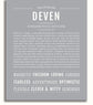Deven | Name Art Print – Name Stories