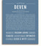 Deven | Name Art Print – Name Stories