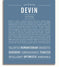 Devin (male) | Name Art Print – Name Stories
