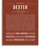 Dexter Personalized Name Meaning Art Prints – Name Stories