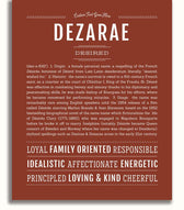 Dezarae | Name Art Print – Name Stories