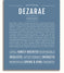 Dezarae | Name Art Print – Name Stories
