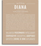Diana | Name Art Print – Name Stories
