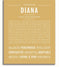 Diana | Name Art Print – Name Stories