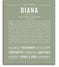 Diana | Name Art Print – Name Stories