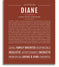 Diane | Name Art Print – Name Stories