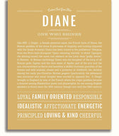 Diane | Name Art Print – Name Stories