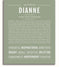 Dianne | Name Art Print – Name Stories