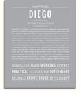 Diego | Name Art Print – Name Stories