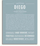 Diego Personalized Name Meaning Art Prints – Name Stories