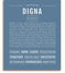 Digna | Name Art Print – Name Stories