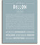 Dillon (male) | Name Art Print – Name Stories