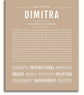 Dimitra Personalized Name Meaning Art Prints – Name Stories