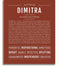 Dimitra Personalized Name Meaning Art Prints – Name Stories