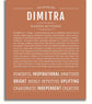 Dimitra | Name Art Print – Name Stories