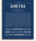 Dimitra | Name Art Print – Name Stories