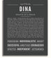 Dina | Name Art Print – Name Stories