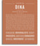 Dina | Name Art Print – Name Stories