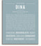 Dina Personalized Name Meaning Art Prints – Name Stories