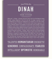 Dinah | Name Art Print – Name Stories