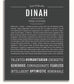 Dinah | Name Art Print – Name Stories
