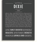 Dixie | Name Art Print – Name Stories