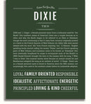 Dixie | Name Art Print – Name Stories