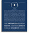 Dixie | Name Art Print – Name Stories