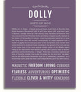 Dolly | Name Art Print – Name Stories