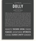 Dolly Personalized Name Meaning Art Prints – Name Stories