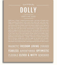 Dolly | Name Art Print – Name Stories