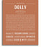 Dolly | Name Art Print – Name Stories