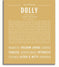 Dolly | Name Art Print – Name Stories