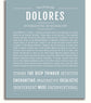 Dolores | Name Art Print – Name Stories