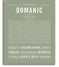 Domanic Personalized Name Meaning Art Prints – Name Stories