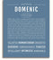 Domenic Personalized Name Meaning Art Prints – Name Stories