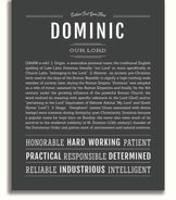 Dominic | Name Art Print – Name Stories