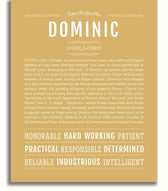 Dominic | Name Art Print – Name Stories