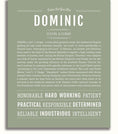 Dominic | Name Art Print – Name Stories