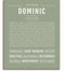 Dominic | Name Art Print – Name Stories