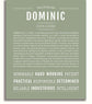 Dominic | Name Art Print – Name Stories