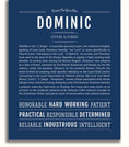 Dominic | Name Art Print – Name Stories